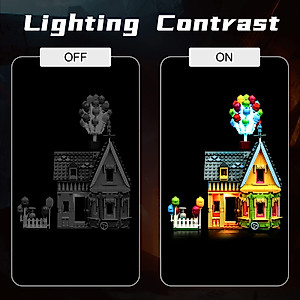 Bourvill LED Lights Kit for Lego Disney and Pixar Up House 43217- Lights Set Compatible with Lego 43217 Set -Classic Version (Lights Kit without Model)