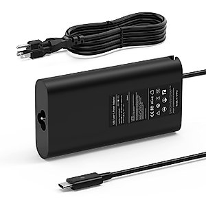 90W USB C Type C AC Adapter Compatible with Dell Latitude 11 12 13 5175 5285 5289 7275 7285 7370 7390 7200 2in1 XPS 12 9370 9365 XPS 13 9380 9370 9 XPS 15 9560 LA90PM170 TDK33 OTDK33 Power Supply Cord