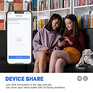 Smart Wall Outlet, Smart Wireless Tamper Resistant Outlet Compatible with Alexa and Google Assistant, Remote Control, ETL & FCC Approvel Samrt Receptacle, Requires 2.4 GHz Wi-Fi, No Hub Required