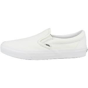 VANS Classic Slip Ons Skate Shoes Sneakers Canvas Surf True White 8 Men 9.5 Women