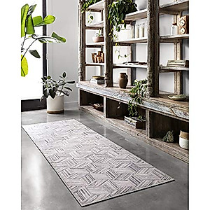 Loloi II Maddox Collection MAD-07 LT Grey/Ivory, Contemporary 7'-6" x 9'-6" Area Rug