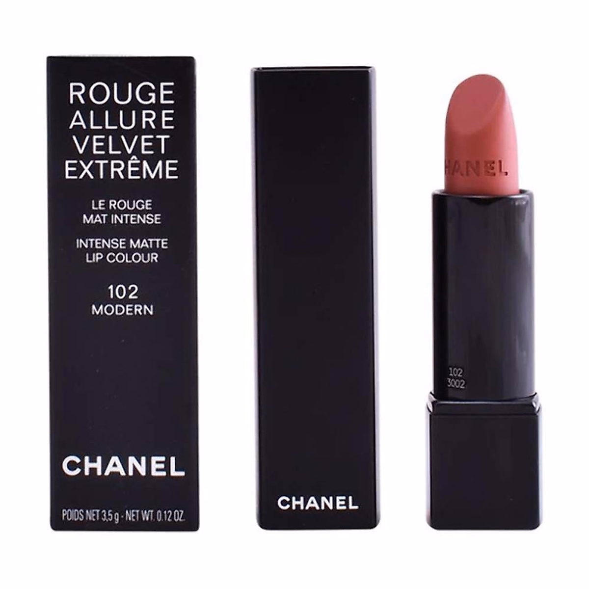 Chanel Rouge Allure Velvet Extreme Intense Matte Lip Colour 118 Eternel 0.12 Ounce