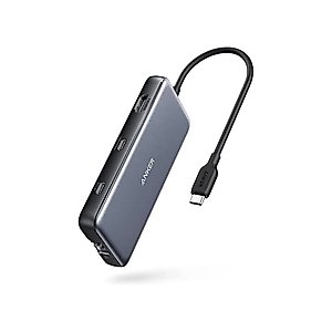Anker 555 USB-C Hub (8-in-1), with 100W Power Delivery, 4K 60Hz HDMI Port, 10Gbps USB C and 2 A Data Ports, Ethernet microSD SD Card Reader, for MacBook Pro More