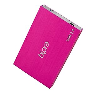 BIPRA 500Gb 500 Gb 2.5 USB 2.0 External Pocket Slim Hard Drive - Sweet Pink - Fat32