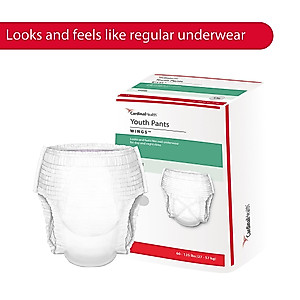 Curity Youth Pants, Large, Unisex-Youth, Incontinence Protector, Pull-Up Style, Heavy Absorbency, 14 Count