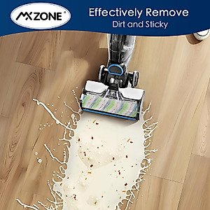 MXZONE for Bissell Crosswave Hydrosteam Replacement Parts CrossWave Max 2554 2554A 2590 2593 2596 35151 35152 3513 3518, 2pc Pet Brush Rolls 2788 and 4pc Filters 1866, Part 1618641 & 1608684