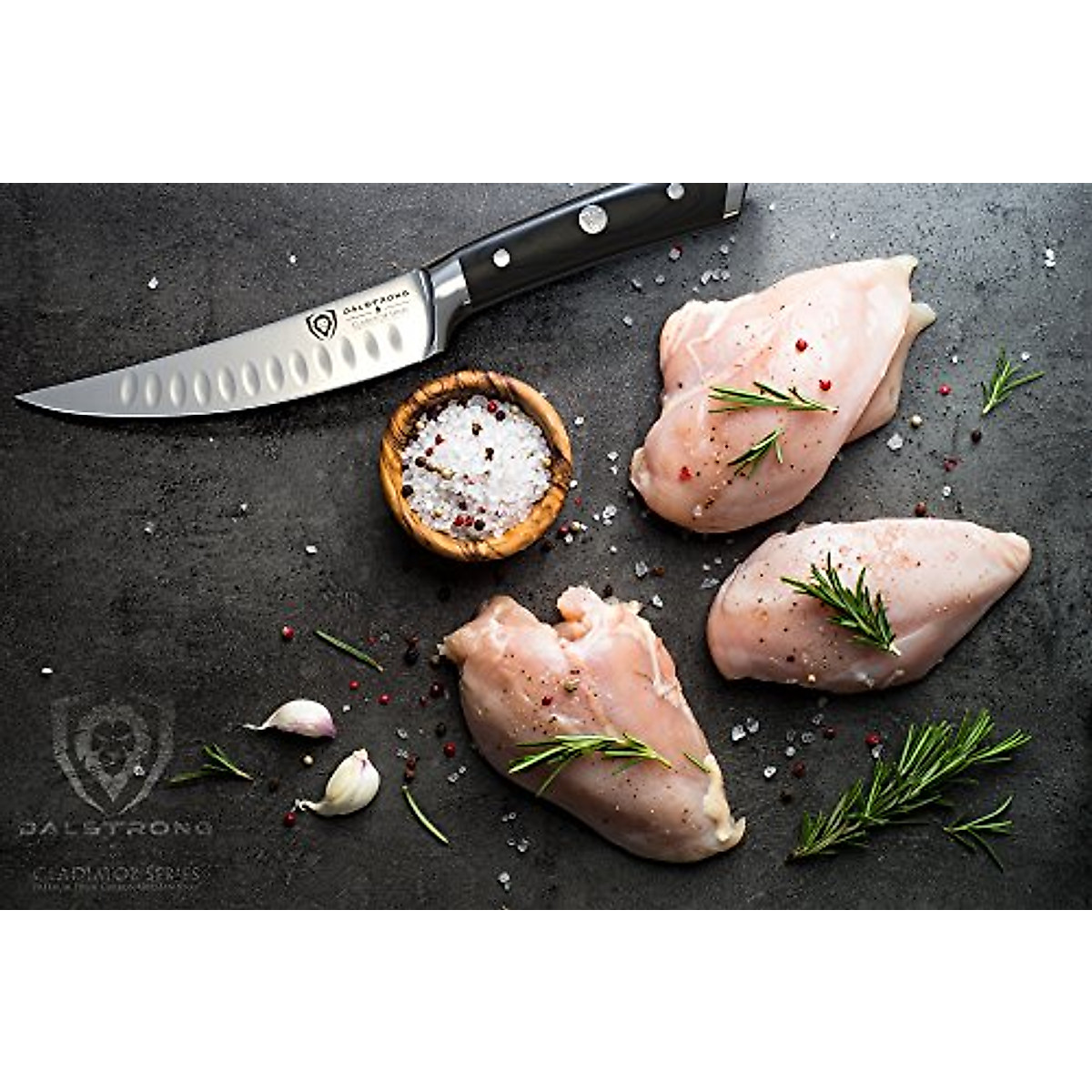 Dalstrong Gladiator Elite Series Forged High Carbon German Steel Fillet Kitchen Knife with G10 Handle, 6 Inches, Sheath Included