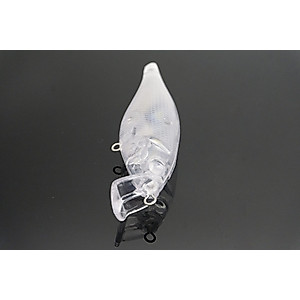 10pcs Unpainted Fishing Lure Blank crankbait topwater Hard Clear ABS Lure 100MM 11.77G 8004 Free Eyes