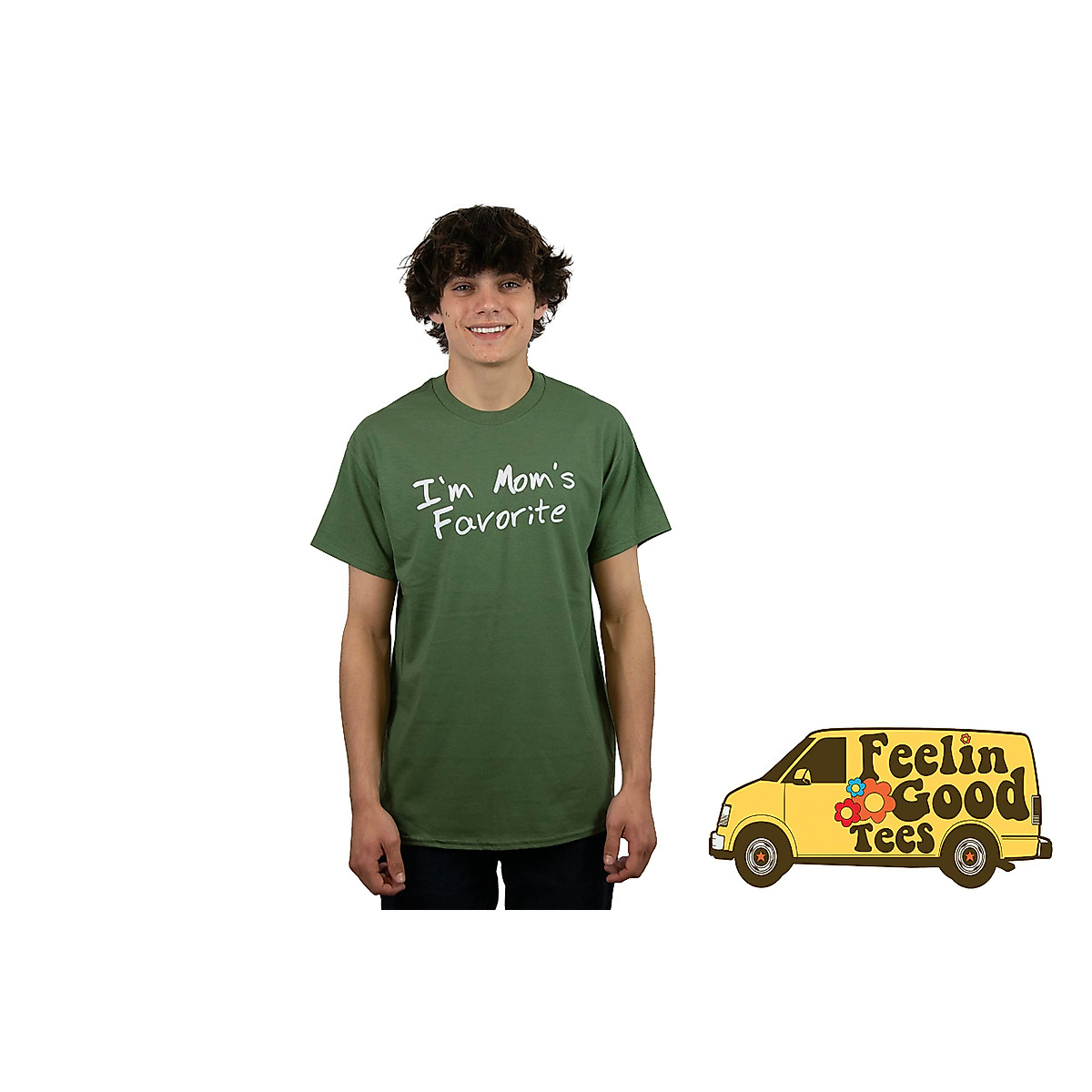 I'm Mom's Favorite Novelty Sarcastic Funny T Shirt L Charcoal