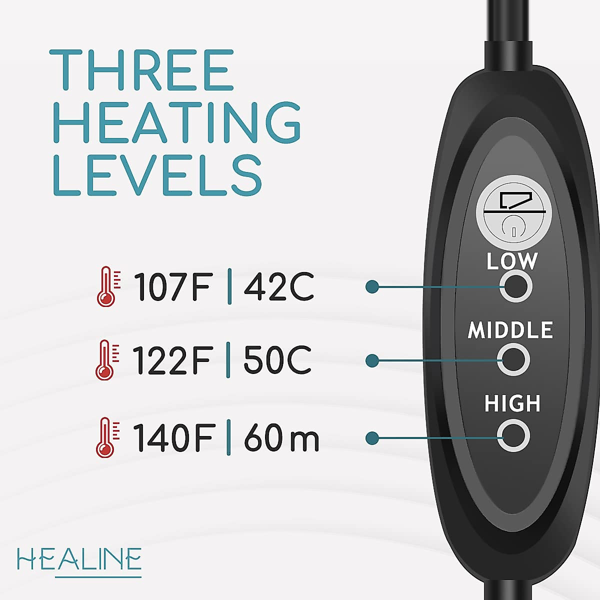 HEALINE Heated Neck Stretcher Cervical Traction Device with 6 Foot USB, Neck and Shoulder Relaxer for Pain Relief Pillow