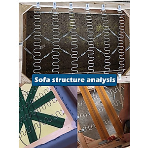 Kaupuar 21" Sofa Upholstery Spring Replacement Kit for Repair Couch Recliner Parts Chair fix Sagging seat