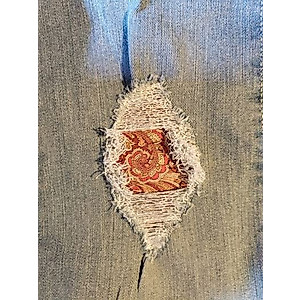 Inside-Out Paisley Four Pattern Iron On Patches