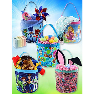 Disney PJ Masks Boys Girls Collapsible Gift Basket Bucket Gift Tote Bag (One Size, Blue)