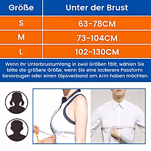 Willcom Arm Sling for Shoulder Injury with Waist Strap - Immobilizer Brace Support for Sleeping, Rotator Cuff Surgery(Comfort Version, Right, Medium, 28.5-41 inch)