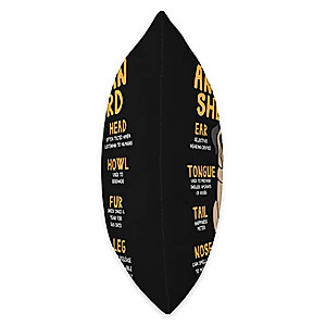 Anatolian Shepherd Funny Anatomy Anatolian Shepherd Anatomy Funny Dog Mom Dad Cute Gift Throw Pillow, 18x18, Multicolor