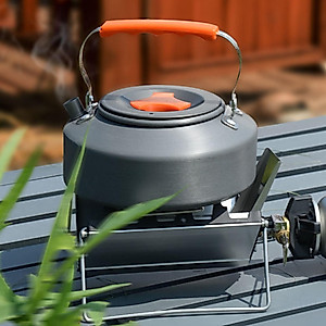 Compact Camping Stove, 2600W Foldable Stove, Outdoor Picnic Hiking Stove, Portable Backpacking Cooker, Foldable Cassette Burner, Efficient Cooking, Ideal for Outdoor Adventures, Space-Saving Design