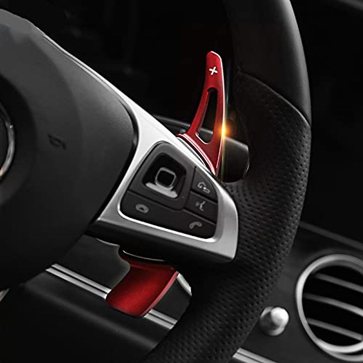 QUNINE for Mercedes Benz GLC CE Class X253 W205 W213 MB FLAC 292 W166 W167 Car Steering Wheel Paddle Shifter