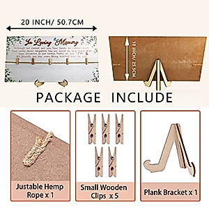 BINCUE 3D in Loving Memory Wedding Sign 20x10 Inch with 5 Clips, Wedding Decor to Honor Souls, Wedding Memory Table Sign, Wedding Remembrance Sign