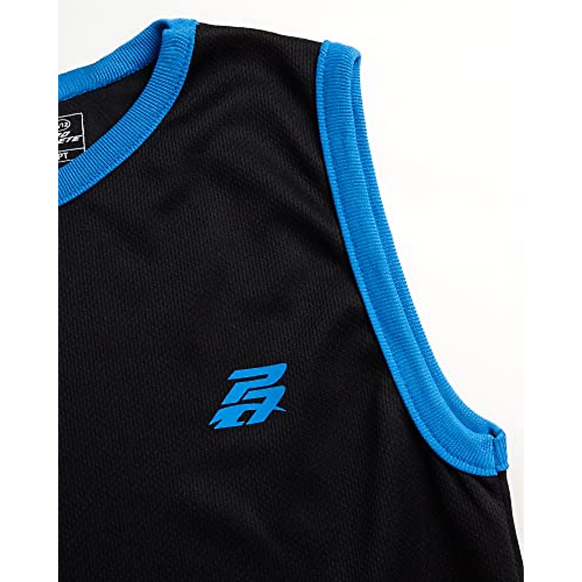 Pro Athlete Boys’ Active Shorts Set – 3 Piece Dry Fit T-Shirt, Tank Top, and Basketball Shorts (8-16), Size 14/16, Heather Grey/Future Skills