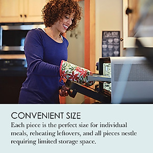 Chicago Metallic Non-Stick Toaster Oven Bakeware Set, 4-Piece, Carbon Steel