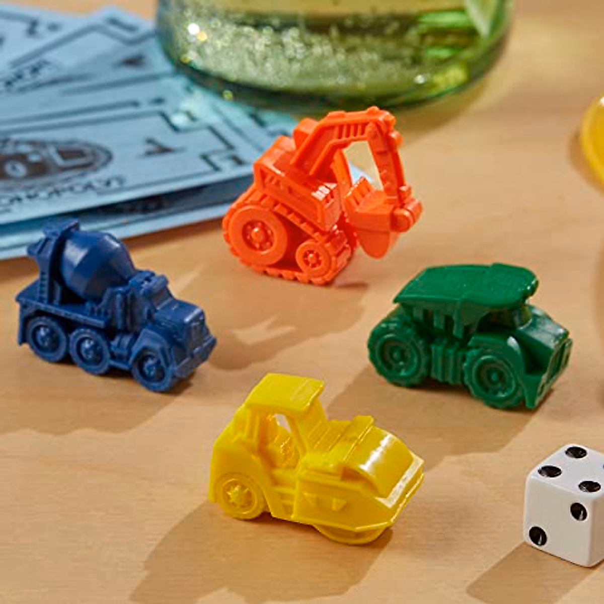 Hasbro Gaming Monopoly Junior Trucks Edition Board Game for Kids Ages 5+, 2-4 Player Kids Games