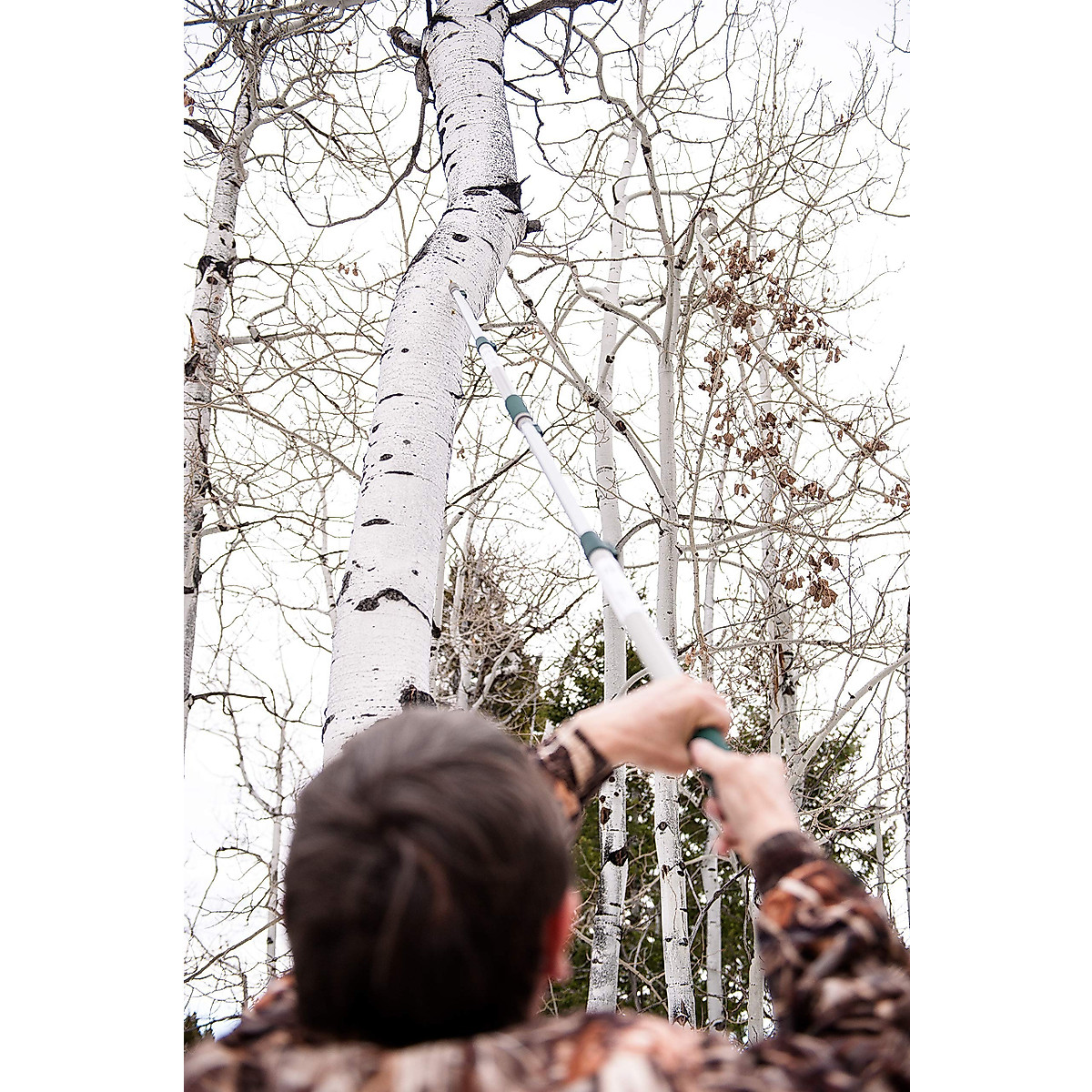 Spy High Complete Mounting System - Professional All Weather 16 Foot Trail Camera Mount with Setup Kit - Optimum Security & Surveillance for Indoor/Outdoor Uses 1/4 X 20 Threads (16 Foot Kit, Brown)