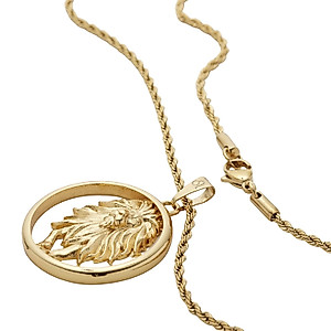 Eternal Rose 24k Gold-Dipped Leo Zodiac Necklace With Star Sign Constellation Pendant