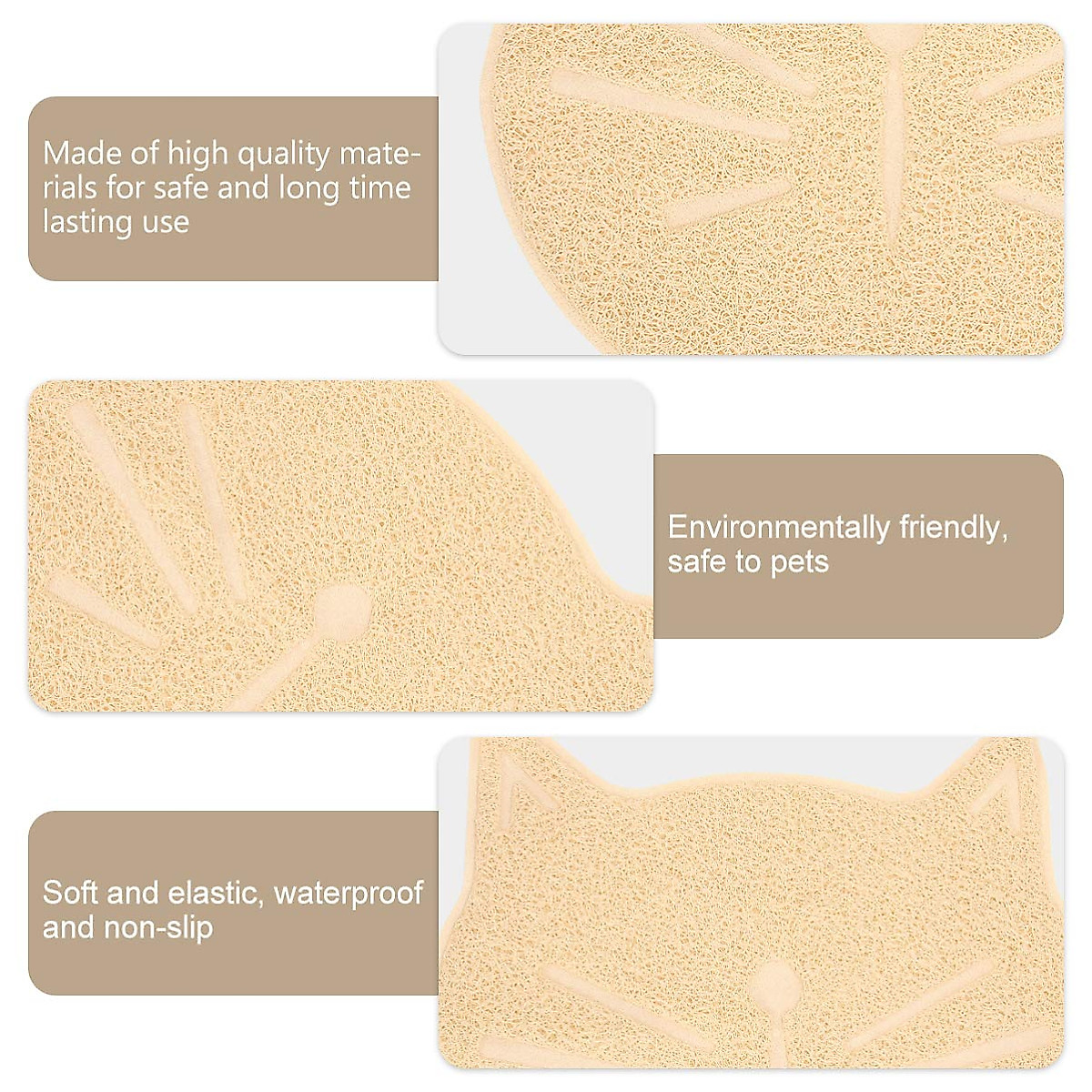 Totority Cat Litter Mat Litter Mat Scratching Pads for Cat Litter Box Mat Scatter Control Household
