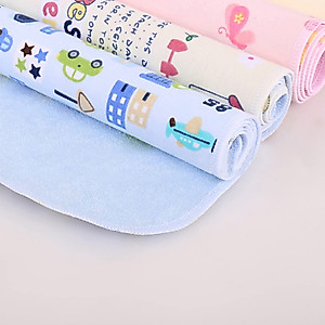Kakalote Baby Changing Pad Portable Changing Mat Pink Elephant 30x45CM Travel Baby Changing Mat Waterproof Diaper Changing Pad Washable Reusable Breathable Mattress Pad for Newborn Infant Girls Boys