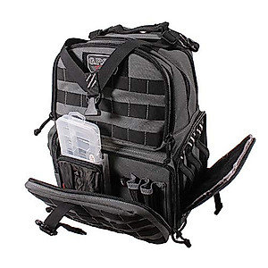 G5 Tactical Range Backpack | Gray | 3 Handguns Capacity | MOLLE Webbing | Durable Waterproof Stain-Resistant Shooting Tactical Gear