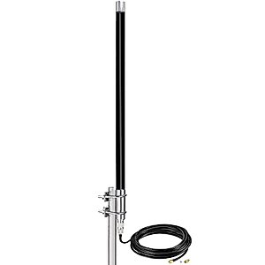10dBi Outdoor for LoRa Gateway 915MHz Antenna Omni Directional Fiberglass Antenna WiFi N Tyle Male Glass Mount Antennas for LoRa Helium HNT Mining (or Anything Else 900-950Mhz) Brackets Included