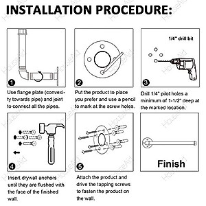 HouseAid Industrial Pipe Paper Towel Holder for Kitchen, Vintage Style Heavy Duty DIY Rustic Paper Towel Rack, Wall Mount, Antique Silver