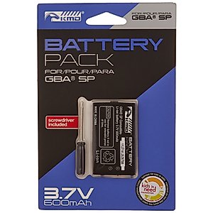 KMD GBA SP Replacement Lithium Ion Battery with Screwdriver - Game Boy Advance;