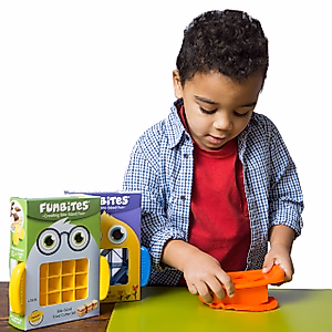 FunBites Food Cutter for Kids, Orange Triangles