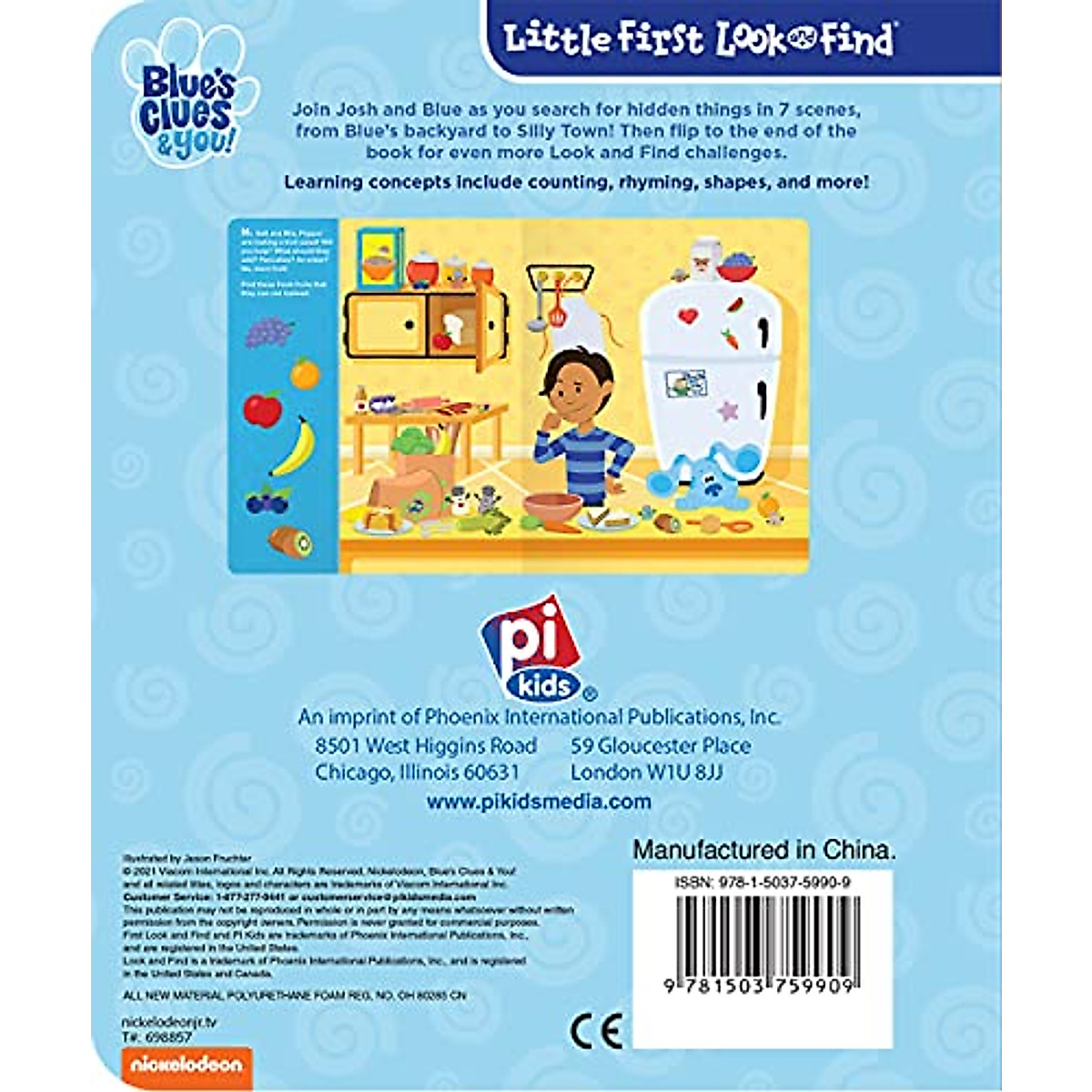Nickelodeon Blues Clues & You! Little First Look and Find Activity Book PI Kids