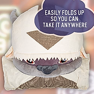 Avatar: The Last Airbender, Appa Fleece Blanket and Plush Bear Rug, Super Soft Lightweight, 100% Polyester