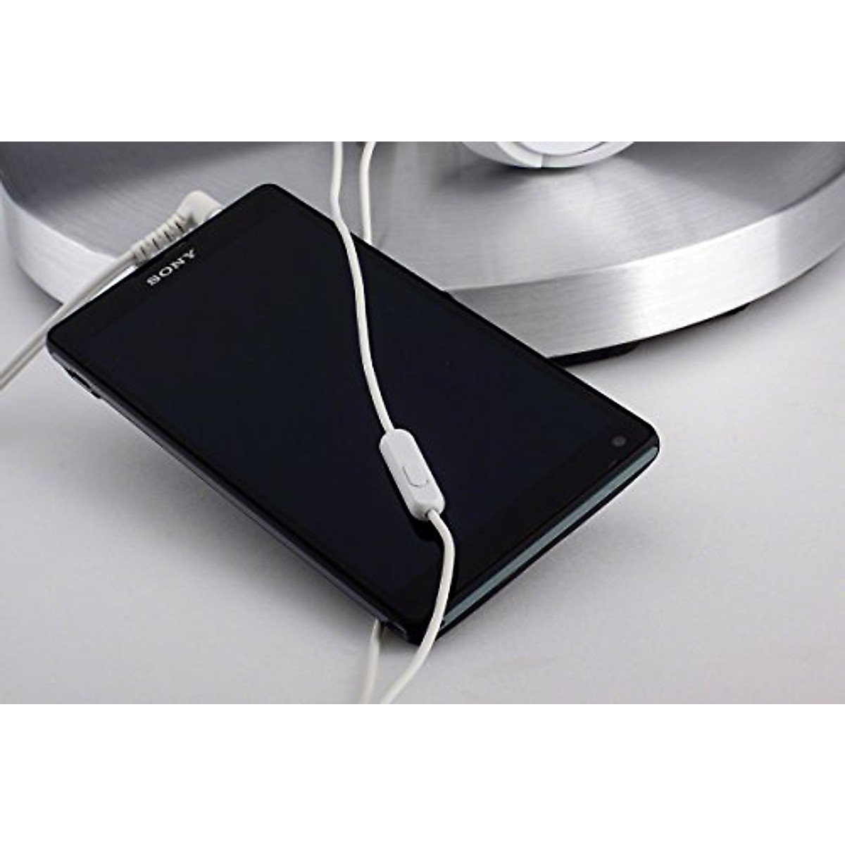 Sony ZX Series Wired On-Ear Headphones with Mic, White MDR-ZX110AP