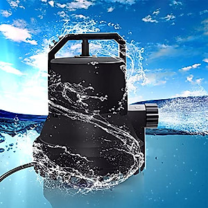 2200GPH 1/4 HP Automatic ON/Off Submersible Water Pump with Garden Hose Adapter, 14.8FT Lift Height, Swimming Pool Cover Pump for Waterfall, Fish Tank, Pond, Aquarium, Hydroponic Systems