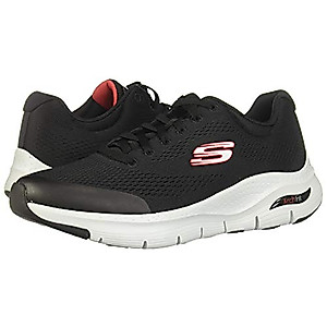 Skechers Men's Arch Fit Blk-red 11 WW US