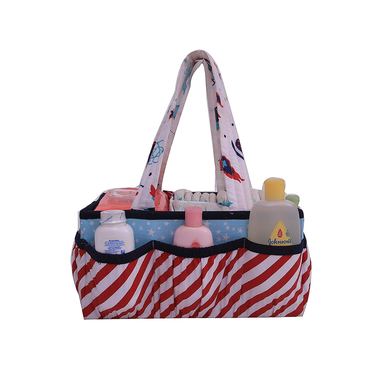 Bacati Space Multicolor Nursery/Kids Room Storage (Nursery Storage Caddy)