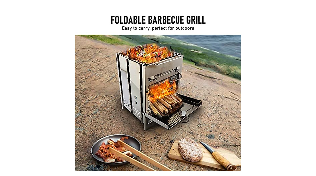 Portable Mini Charcoal Grill for Camping & Outdoors | MENGK