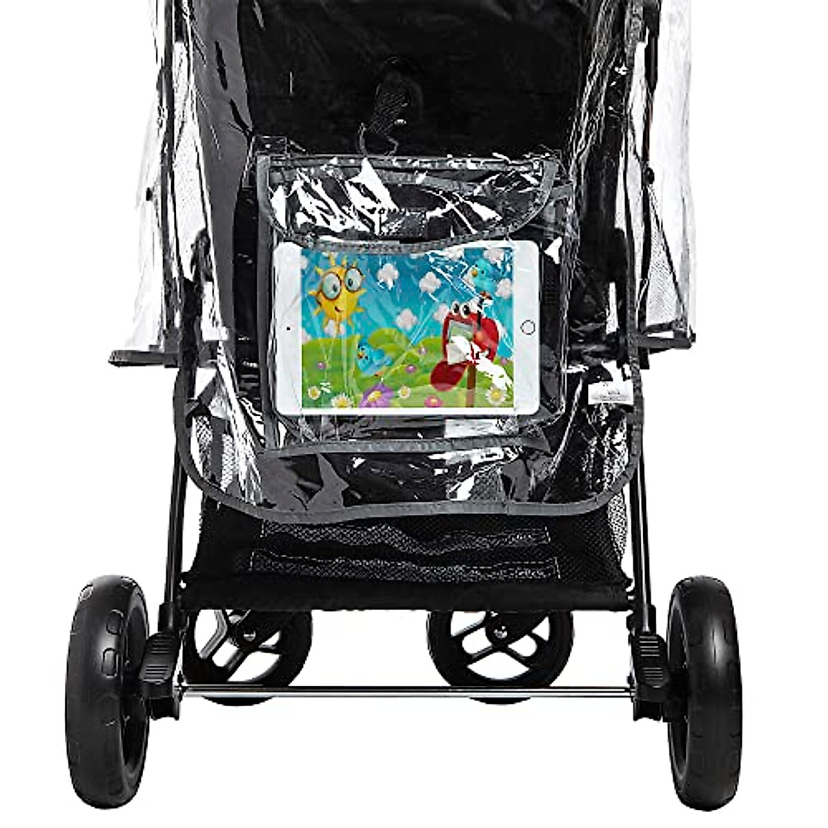 Graco Universal Baby Stroller Plastic Rain Cover & Weather Shield, Lightweight Waterproof Weathershield, Clear Vinyl Infant Car Seat Carriage Umbrella, Winter Snow Wind Protection Travel Accessories