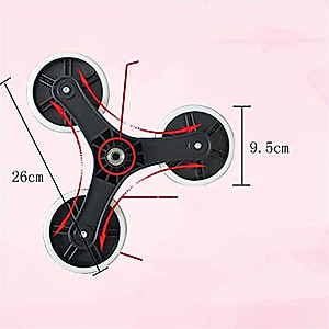 Shopping Trolley on Wheels Multi Function Shopping Cart Trip Portable Elderly People Can Be Folded with Chair Lever Car Trolley Storage Hand Trucks,Brown ,