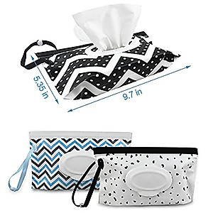 3 Pack Baby Wipes Dispenser Portable Wet Wipe Dispenser Bag Reusable Travel Baby Wipes Container Refillable Wet Wipe Carrying Case Holder for Diaper Bag Lightweight Travel Wipes Dispenser Cases