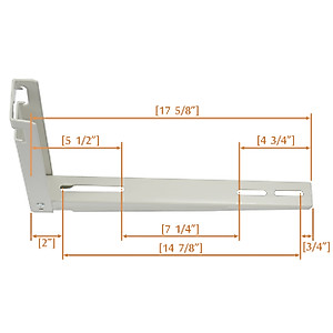 JEACENT Outdoor Wall Mounting Bracket for Ductless Mini Split Air Conditioner Heat Pump Systems, Universal, 7000-18000 Btu Condenser