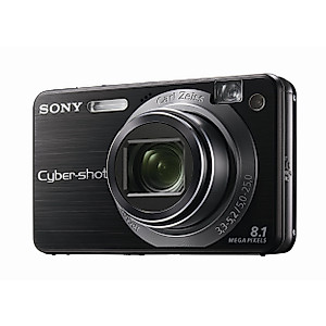 Sony Cybershot DSCW150/B 8.1MP Digital Camera with 5x Optical Zoom with Super Steady Shot (Black)
