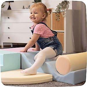 IGLU Soft Play Explorer Pastel Color Set Hand Made Large Foam Blocks Climbing Toys for Toddlers 1-3 Year Old Indoor Playground 6 Shapes