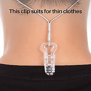 Hearing Aids Clip for Adults Seniors - Portable Hang Rope Anti-lost Rope Security Clip Fixation Cord Protection Rope for Hearing Amplifiers