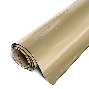 Siser EasyWeed Heat Transfer Vinyl 11.8" x 15ft Roll (Vegas Gold) - Compatible with Siser, Cricut, Silhouette and Other Craft/Professional Cutters - CPSIA Certified