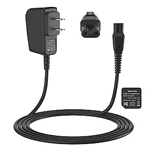 XXSZHY 8V HQ850 Shaver Charger Fit for Philips HQ850 Power Cord - Norelco One Blade QP2630 QP2530 Oneblade Razor Supply Adapter Replacement 3.3FT (8v 100ma)